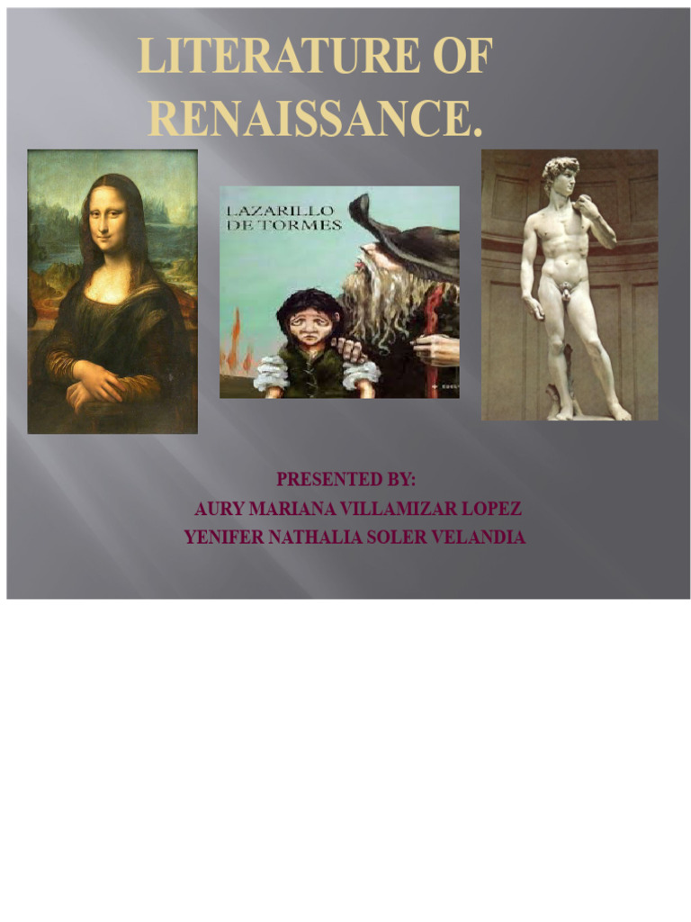 Renaissance Literature Overview | PDF | Renaissance | Don Quixote