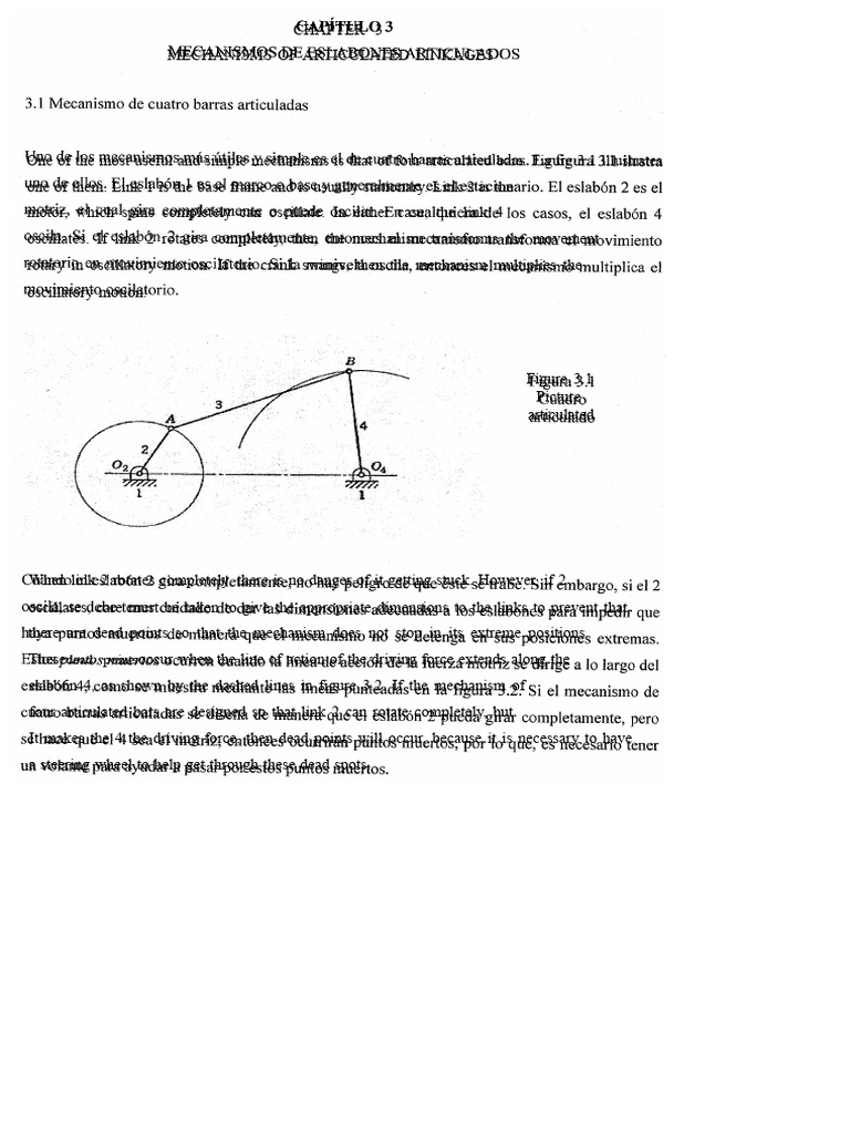 Four-Bar Linkage Mechanism Explained | PDF | Mechanical Engineering ...