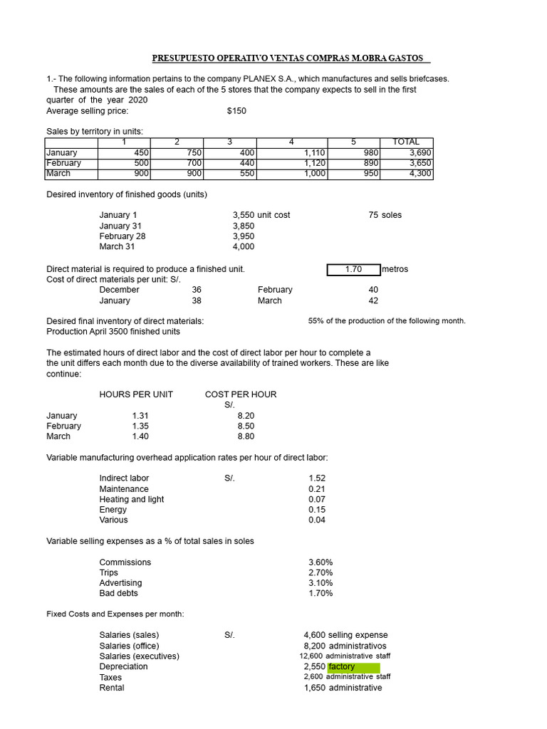 S08.s1 - Exercise | PDF | Cost Of Goods Sold | Business Economics