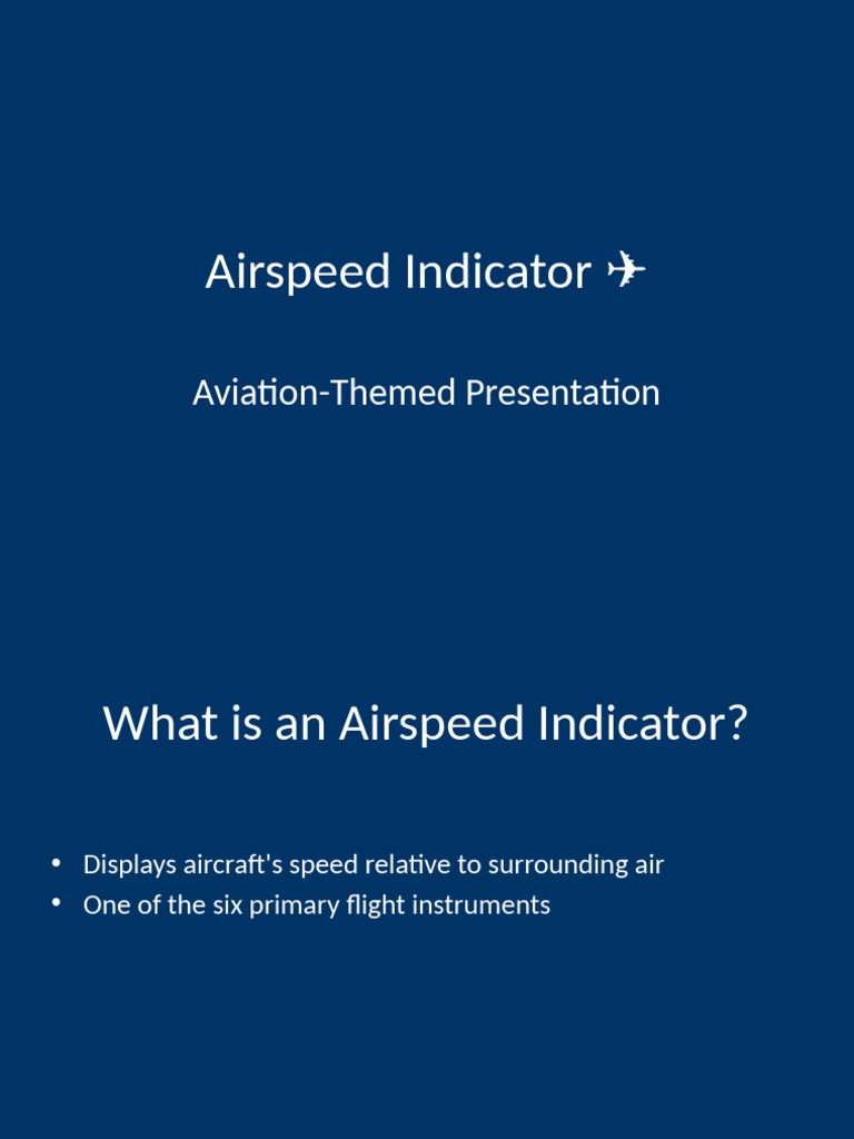 Understanding Airspeed Indicators in Aviation | PDF