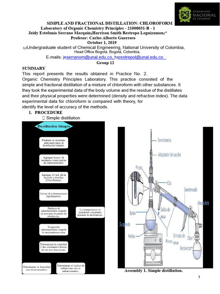 Report 2 - Simple and Fractional Distillation | PDF | Distillation ...