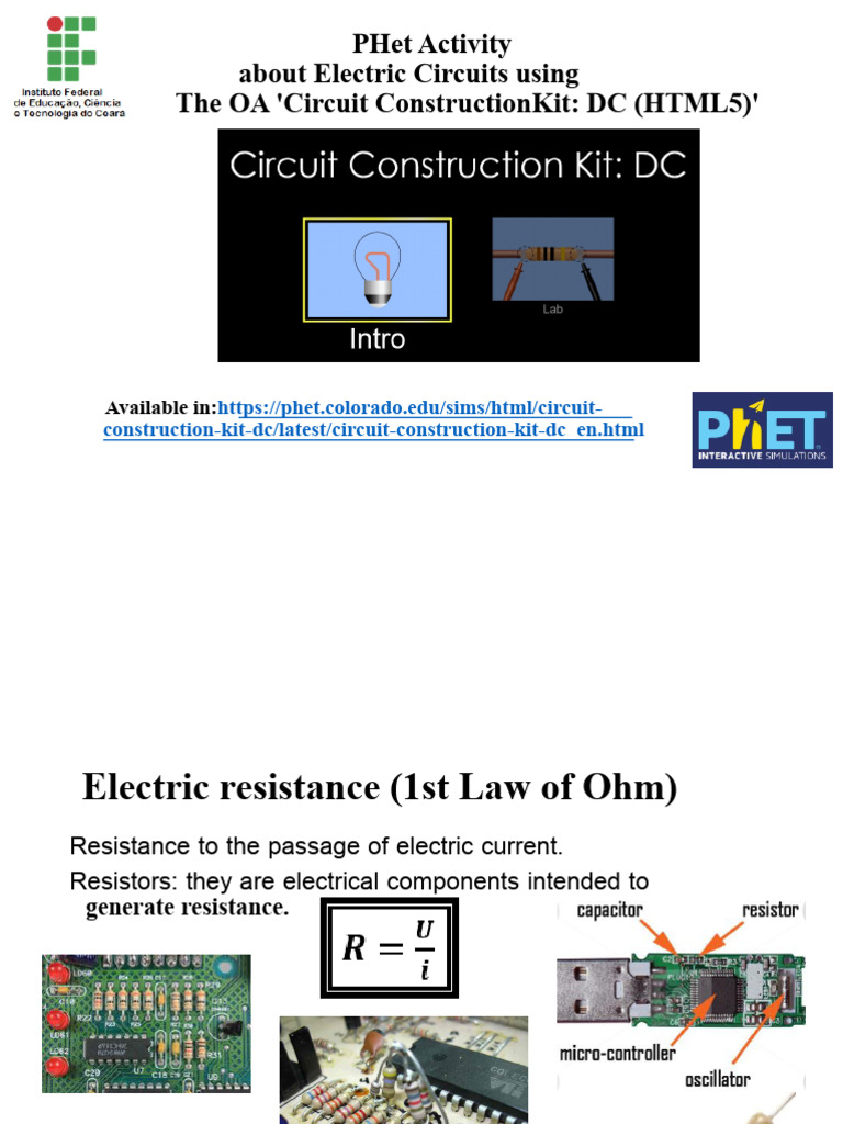 PHET Activity - Electric Circuits 1 | PDF