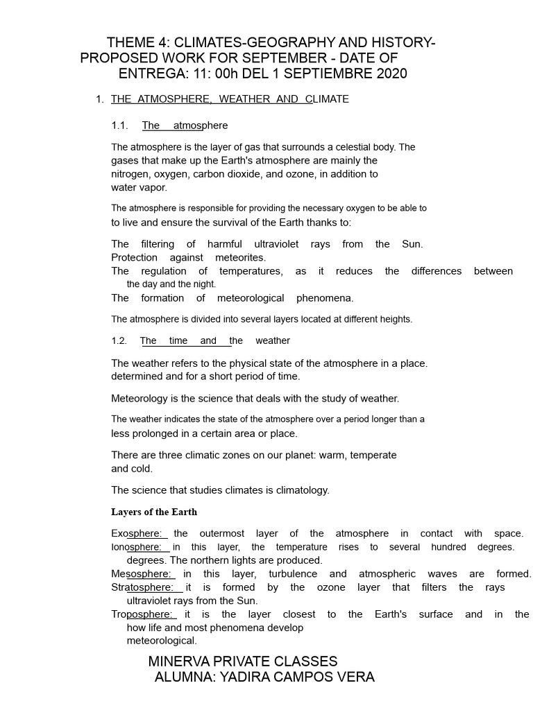 1st Year of Secondary Education G&H Topic 4 (Summary) - Algaida A | PDF ...