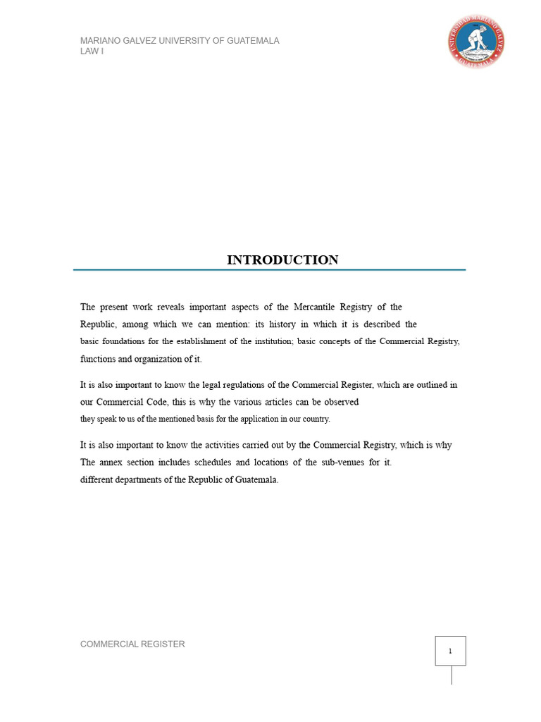 Commercial Register | PDF | Justice | Crime & Violence