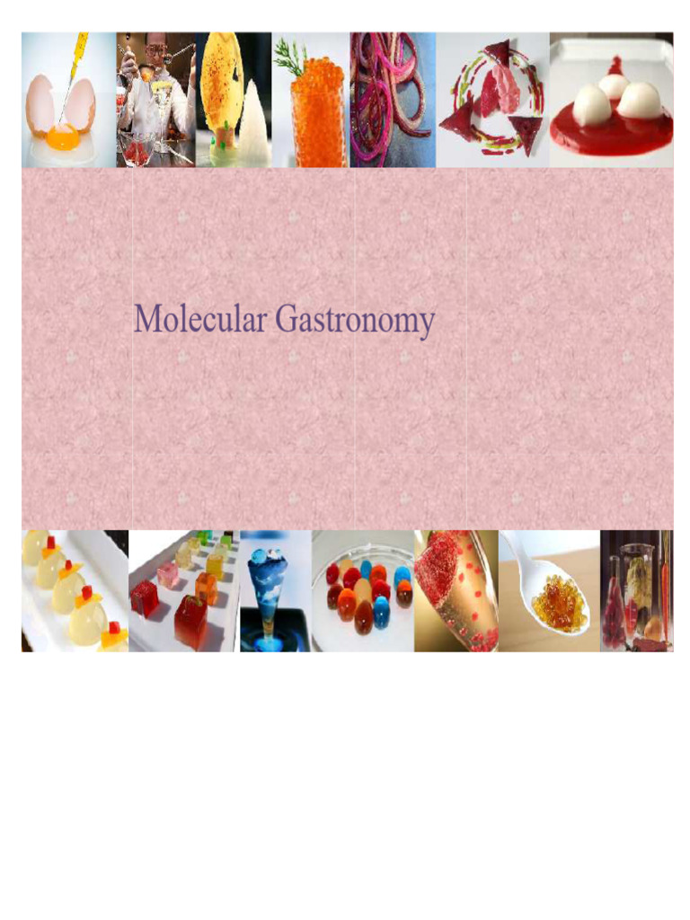 Molecular Gastronomy | PDF | Foods | Gastronomy