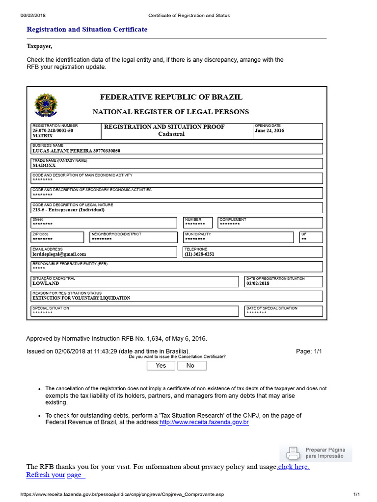 Proof of Registration and Status of Enrollment | PDF | Taxes ...