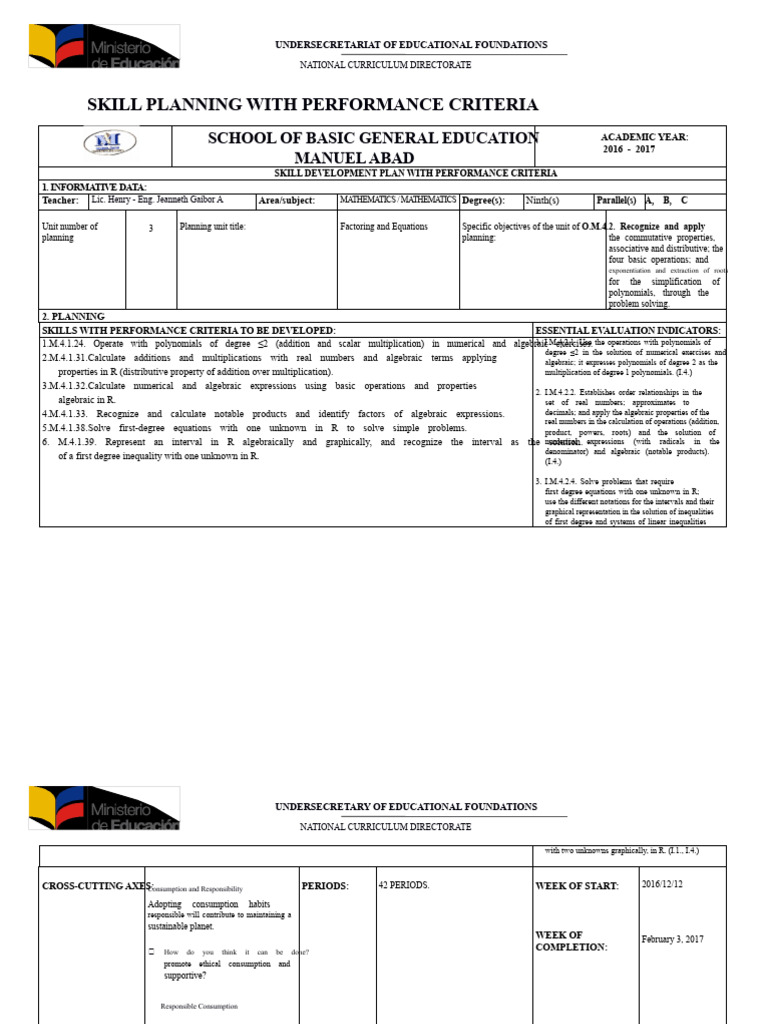 Skill-Based Planning With Criteria | PDF | Equations | Function ...
