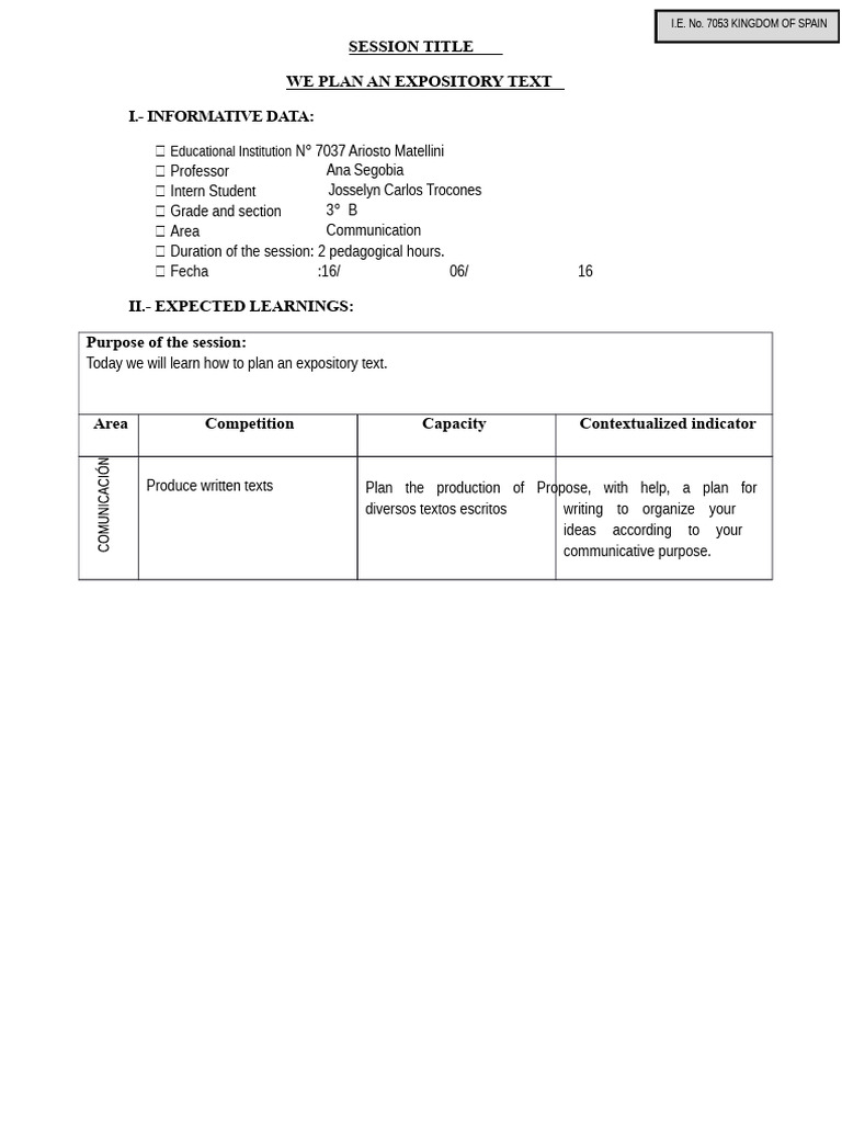 Session We Plan An Expository Text Ready | PDF | Human Communication ...