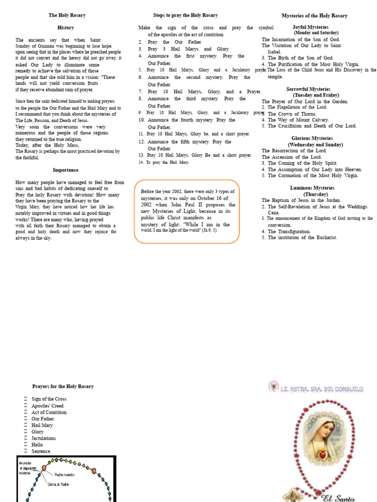 The Complete Guide to Praying the Rosary | PDF | Rosary | Mary, Mother ...