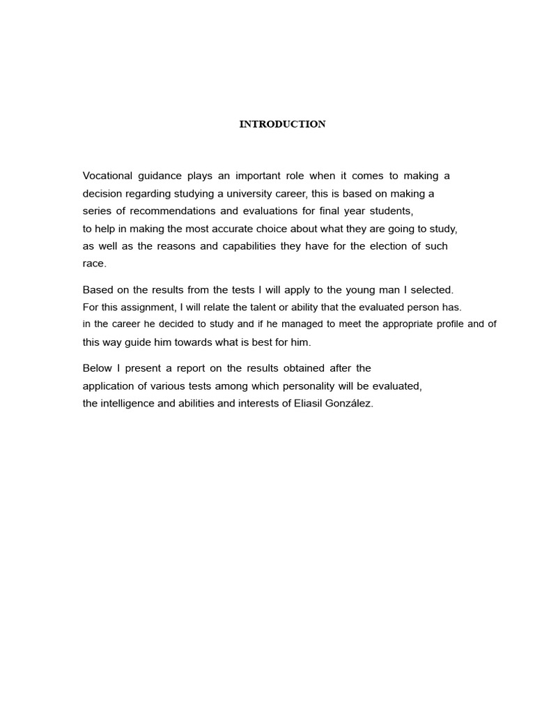 Final Project Vocational Guidance | PDF | Intelligence | Vocational ...