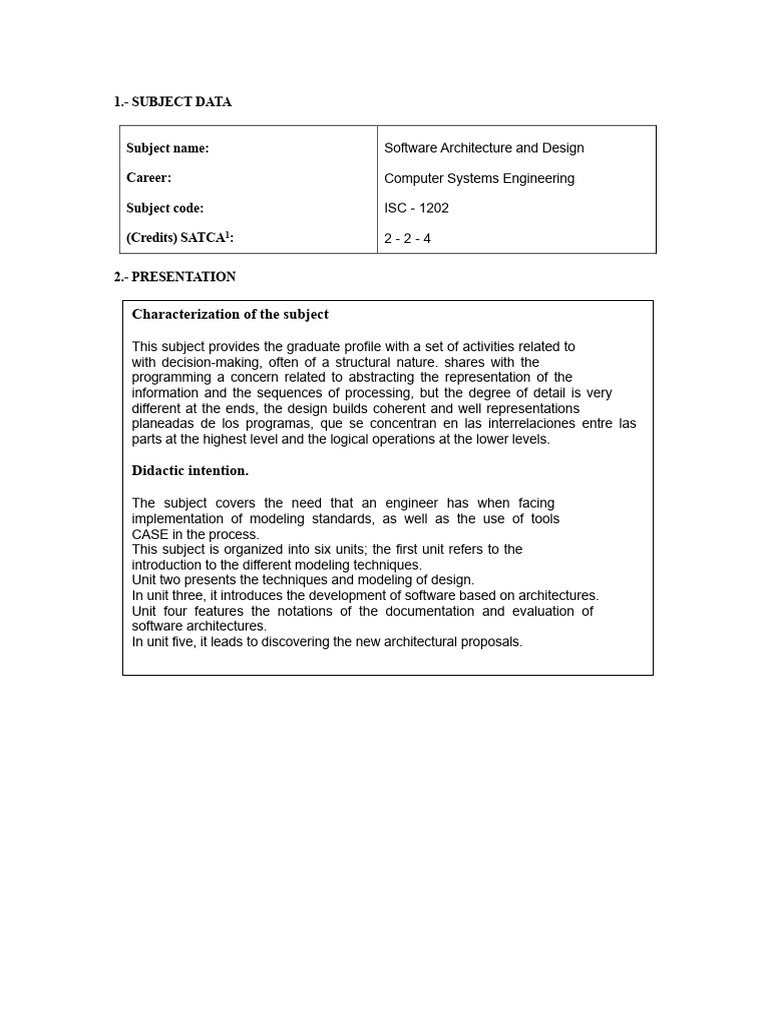 Software Architecture Course Overview | PDF | Unified Modeling Language ...
