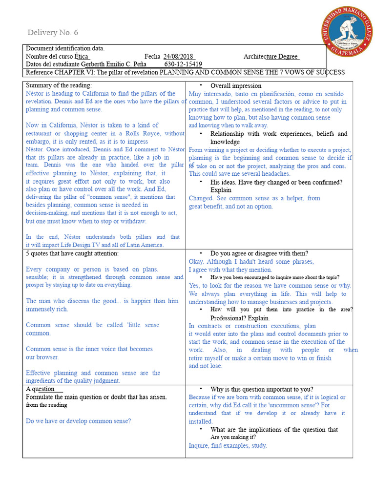 Summary of 7 Votes of Success | PDF | Humility | Knowledge