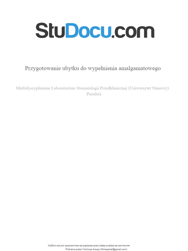 Przygotowanie - Amalgamat | PDF