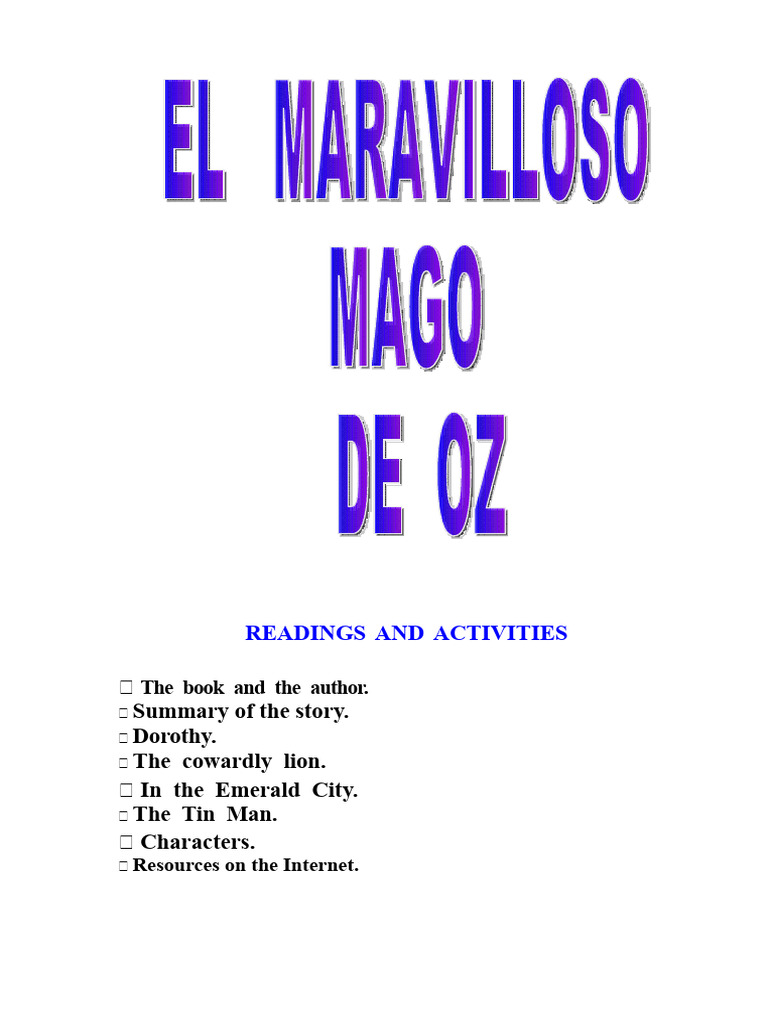 14040985-Readings-and-Activities-The Wizard of Oz | PDF | The Wonderful ...