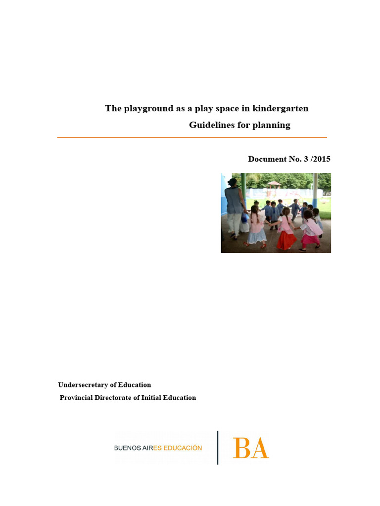 DPEI - Document 3-2015 The Patio As a PLAY Space (1) | PDF | Curriculum ...