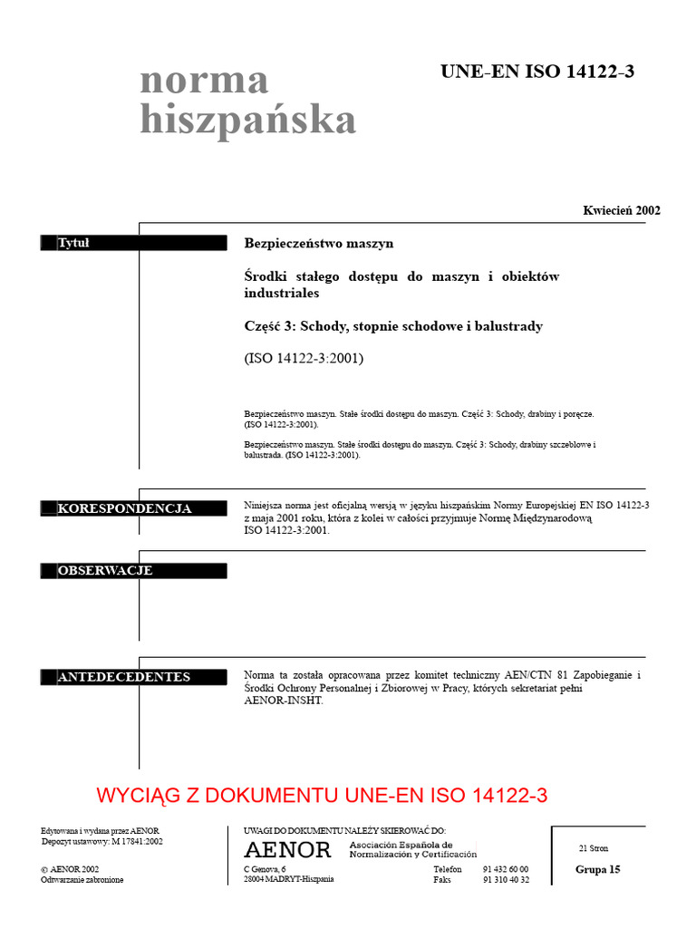 Iso 14122 PDF | PDF