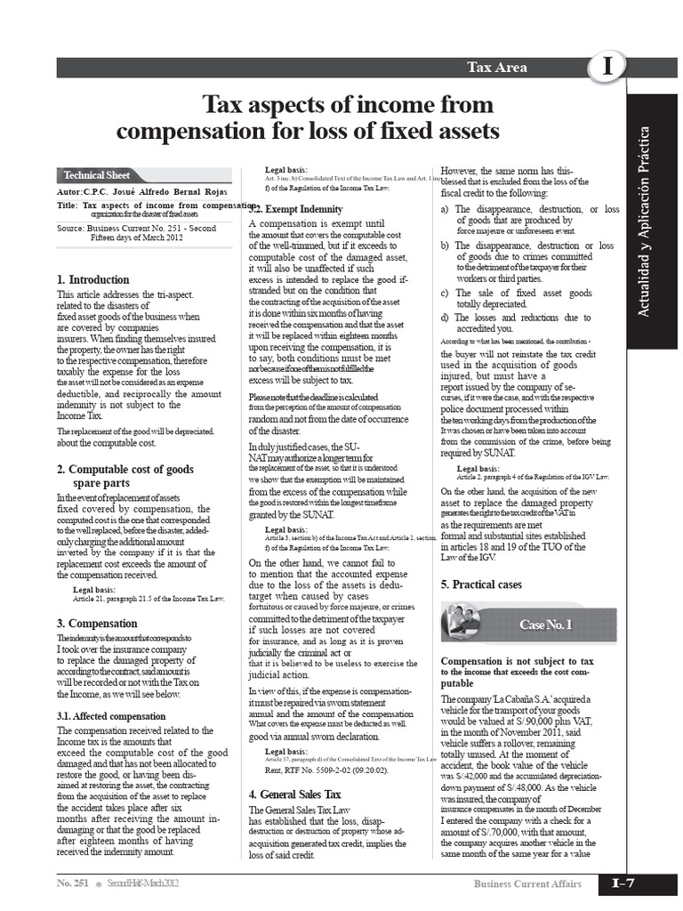 COMPENSATION | PDF | Depreciation | Expense