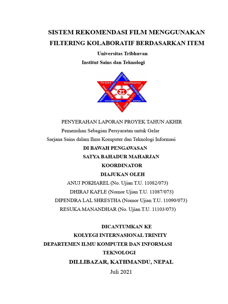 Sistem Rekomendasi Film | PDF