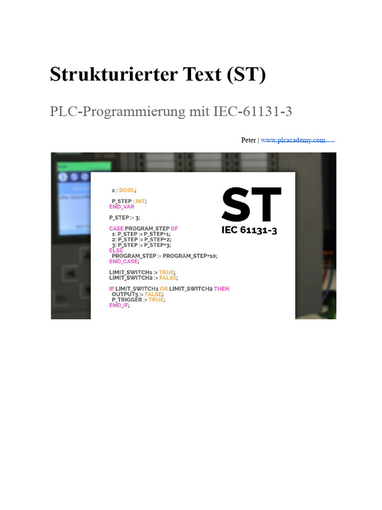 Strukturierter Text Tutorial Siemens | PDF