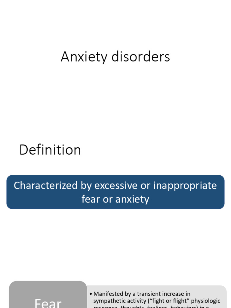 Understanding Anxiety Disorders and Treatments | PDF | Obsessive ...