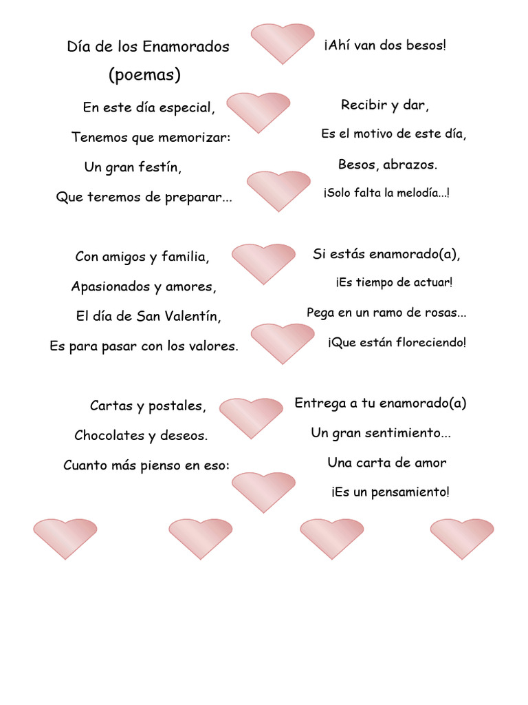 Poemas para el Día de San Valentín | PDF