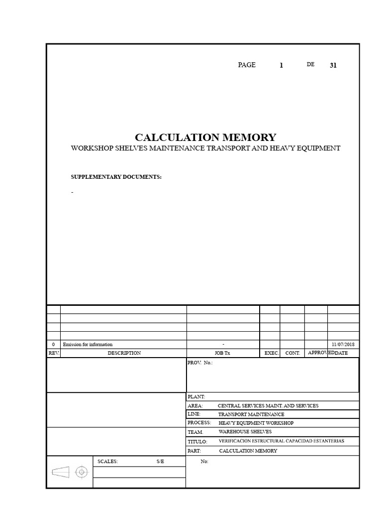 Calculation Memory Shelves PDF | PDF | Beam (Structure) | Bending
