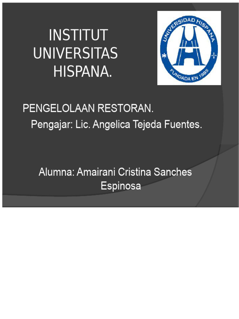 Panduan Botaneros dan Canta Bar | PDF