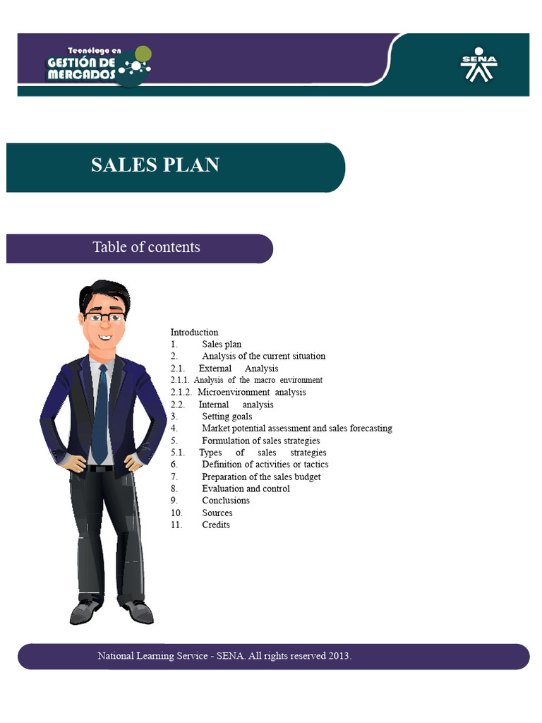 Sales Plan | PDF | Swot Analysis | Market (Economics)