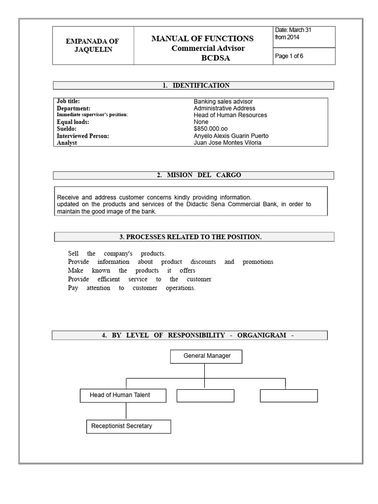 Commercial Advisor Functions Manual | PDF | Communication