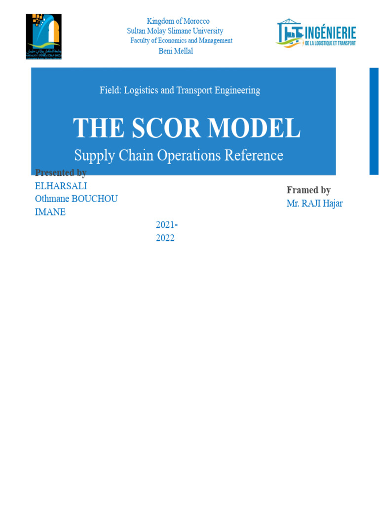 14 The SCOR Model | PDF | Supply Chain | Logistics