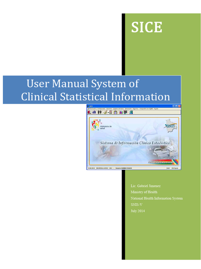 SICE User Manual for Clinical Data Management | PDF | Health ...