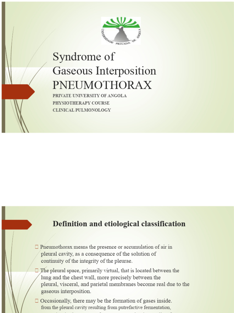 Understanding Pneumothorax: Types & Treatment | PDF | Exhalation | Lung