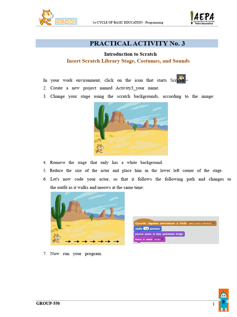 Worksheet No. 3 - Scratch | PDF