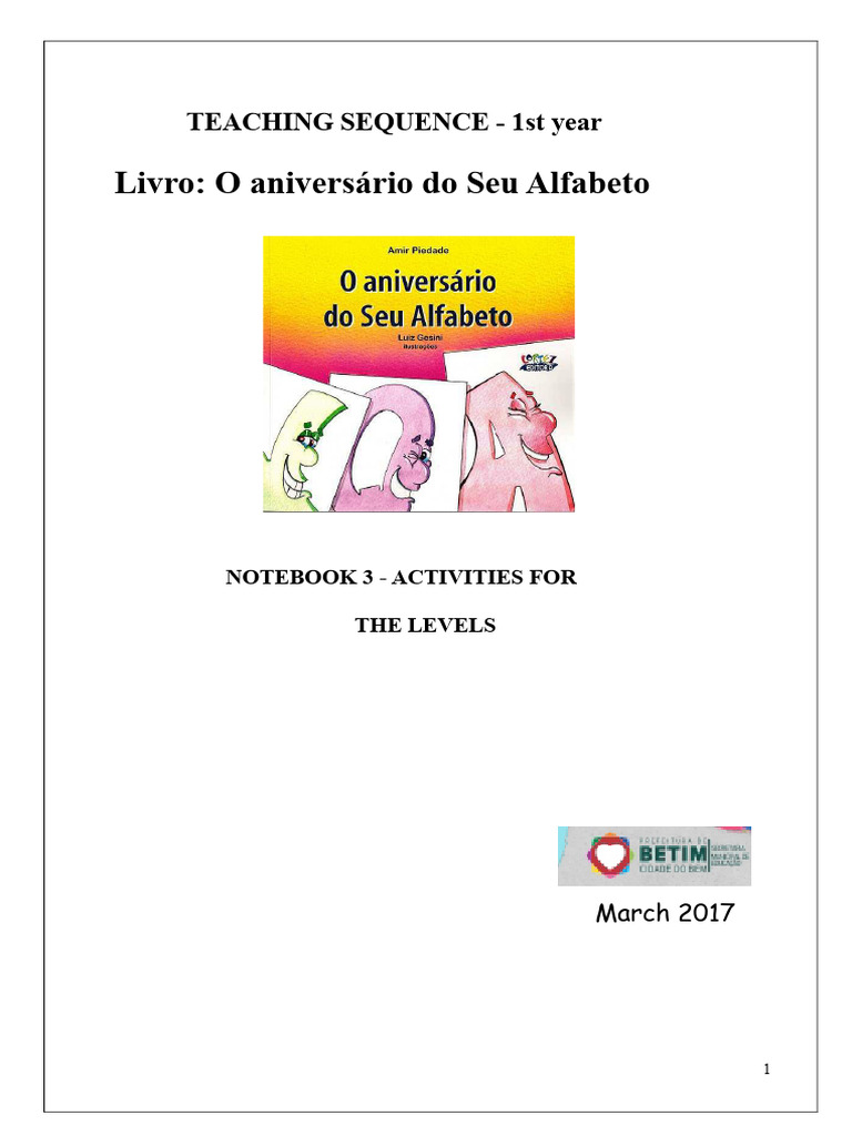 3 - Notebook With Suggestions For Student Activity Levels | PDF | Rhyme ...