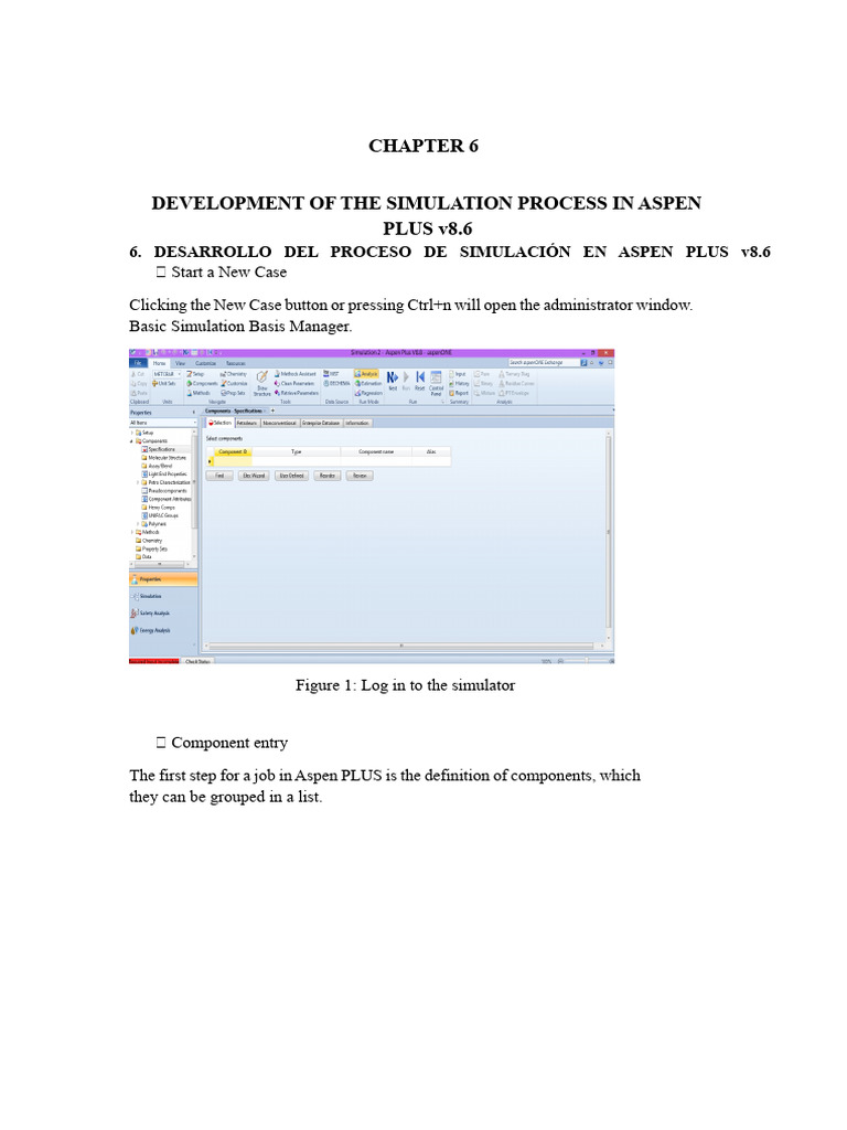 Aspen Plus v8.6 Simulation Process Guide | PDF | Chemical Reactor ...
