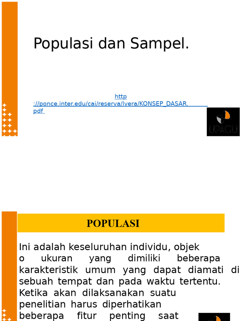 Populasi Dan Sampel | PDF