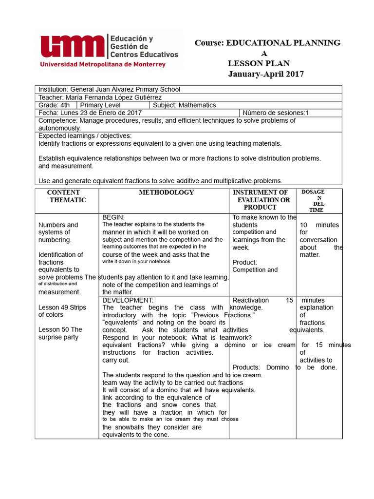 mathematical planning | PDF | Numbers | Multiplication