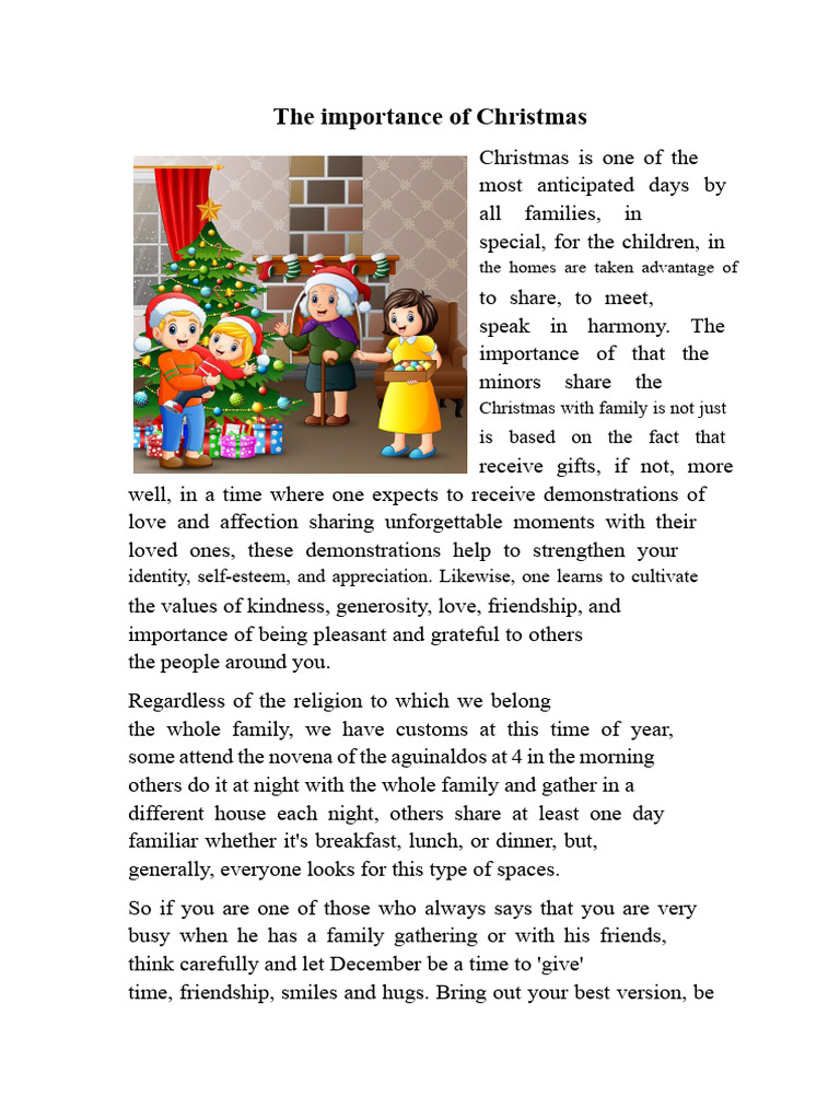 The Importance of Christmas | PDF