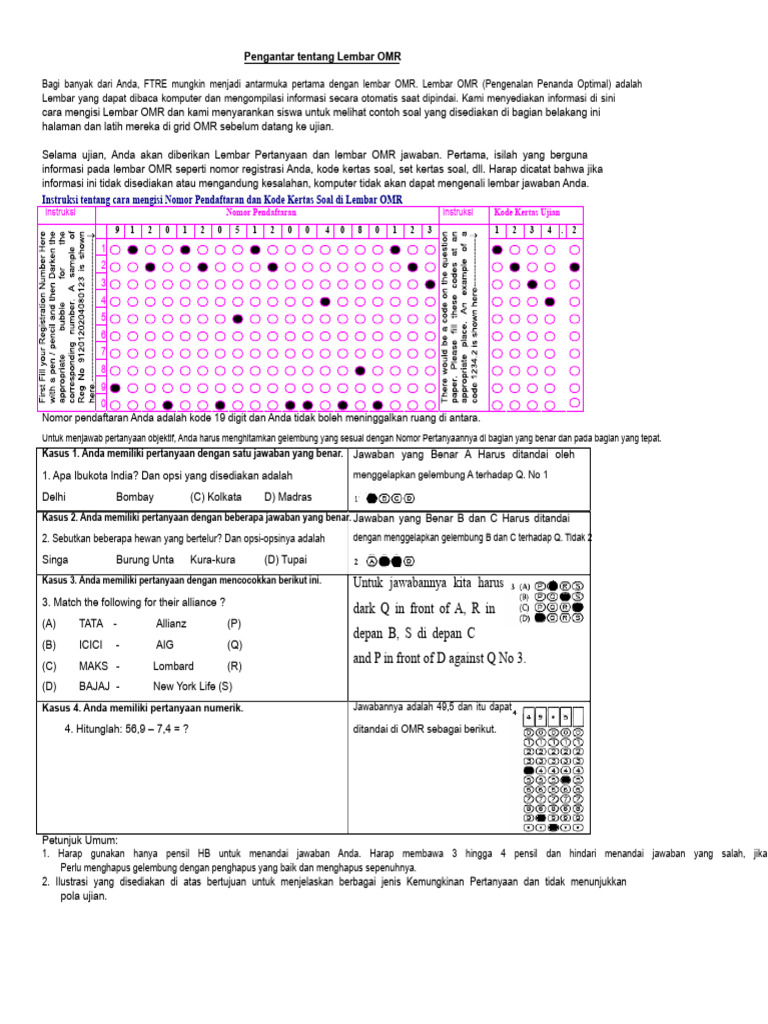 ISI OMR FIITJEE DENGAN MUDAH | PDF