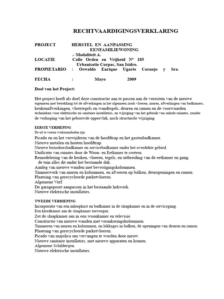 Verantwoording - Modaliteit A | PDF