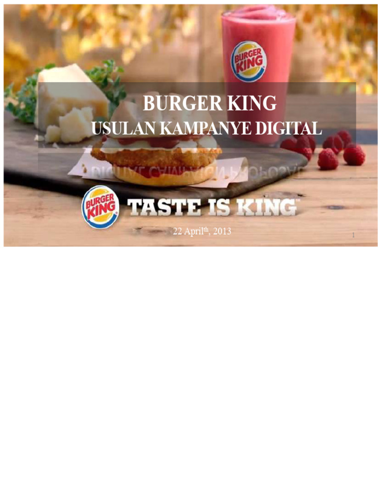 Kampanye Digital Burger King Vietnam | PDF