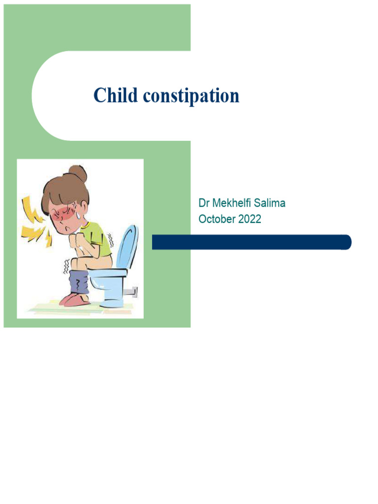 Constipation and Encopresis | PDF | Constipation | Rectum