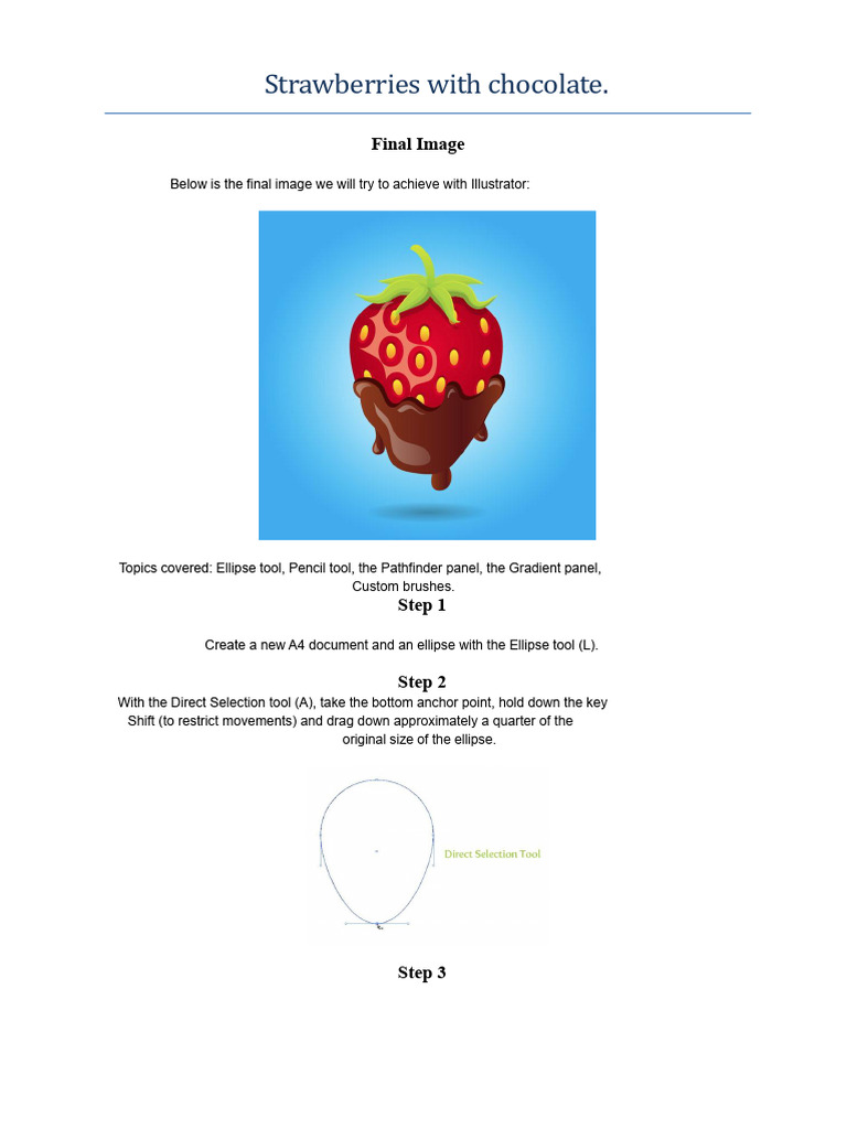Step by Step Illustrator Exercises | PDF | Shape | Screw
