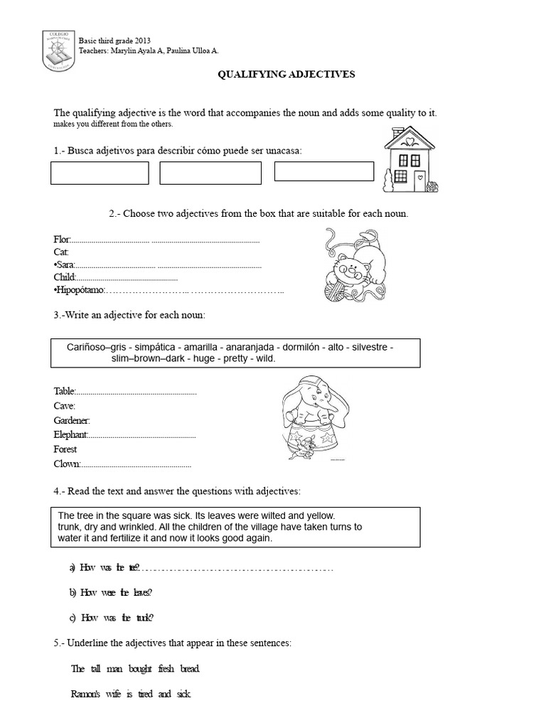 Qualifying Adjectives | PDF | Adjective | Languages
