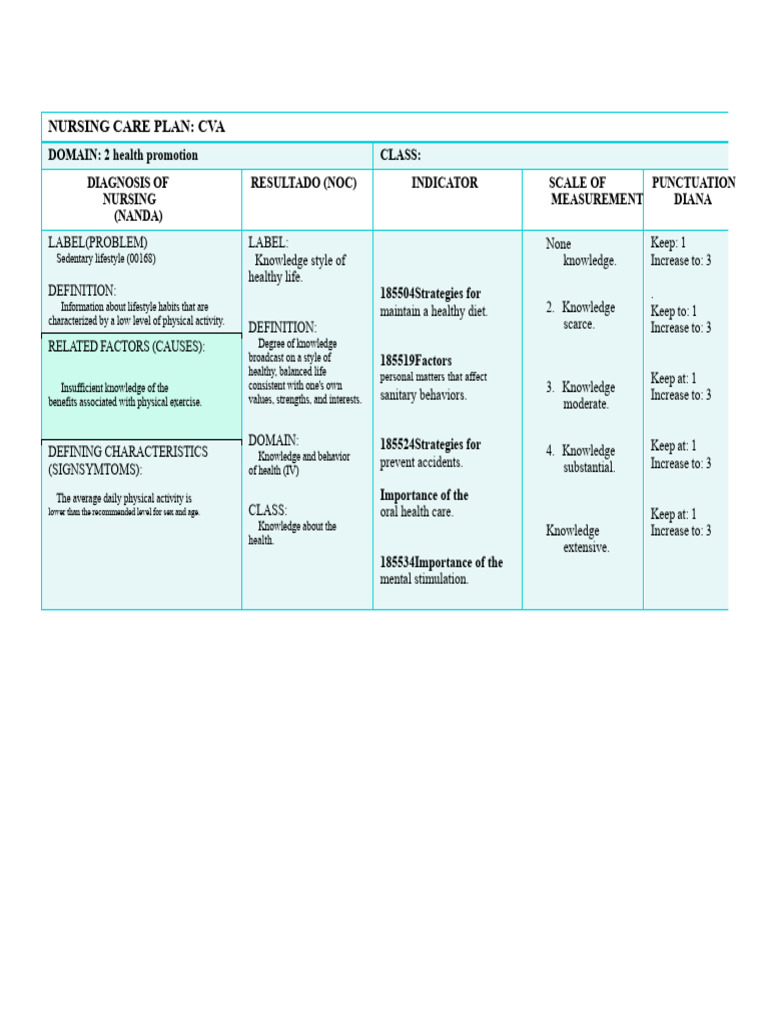 Nursing Care Plan for Stroke Recovery | PDF | Dehydration | Vomiting