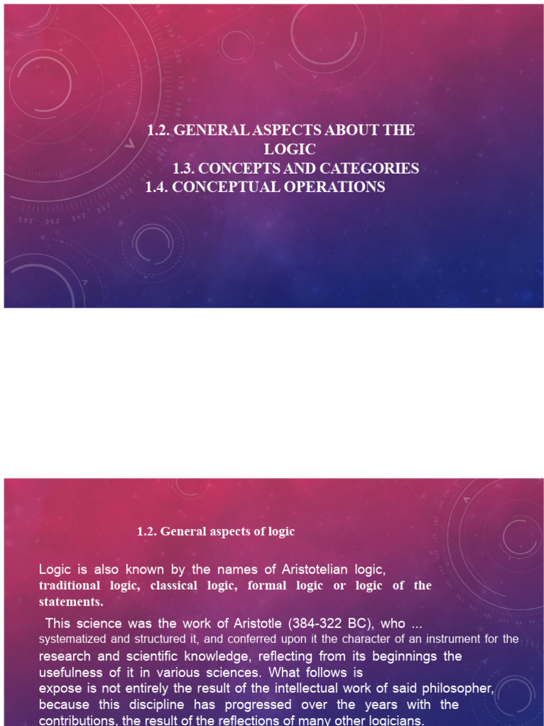 Understanding Aristotelian Logic Concepts | PDF | Logic | Concept