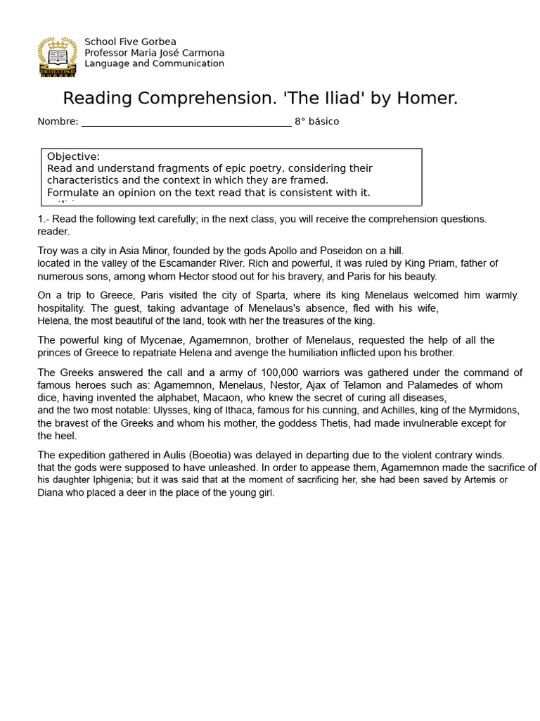 Understanding 'The Iliad': Key Themes | PDF | Iliad | Hector