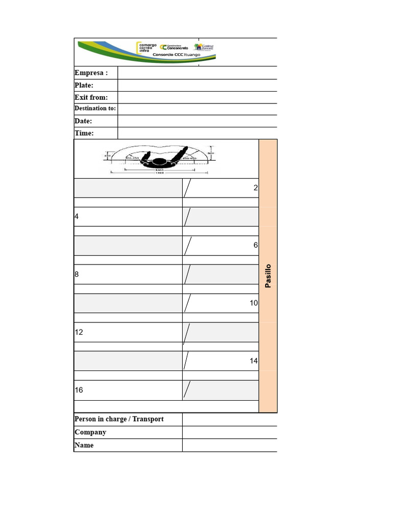 Passenger Registration Form Template | PDF