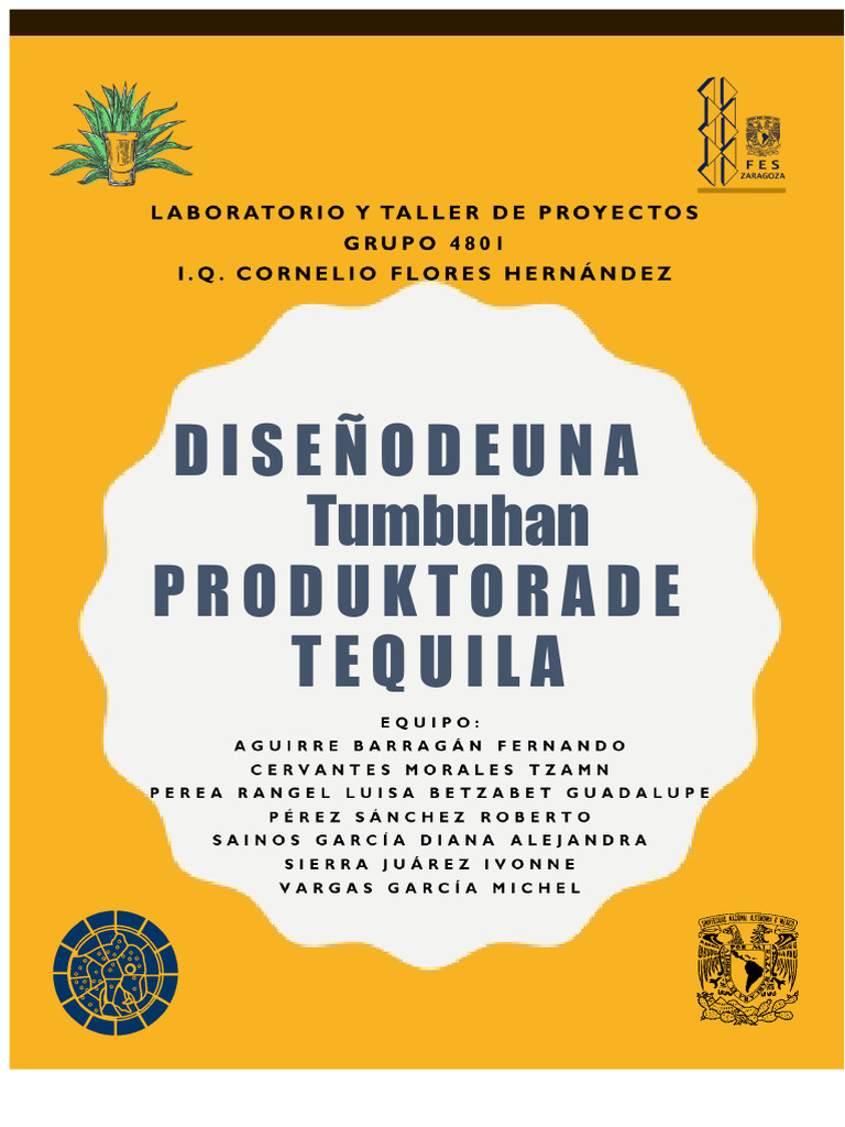 Desain Pabrik Produksi Tequila | PDF