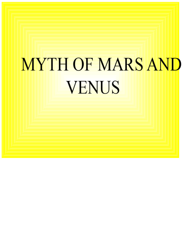 Myth of Venus and Mars | PDF